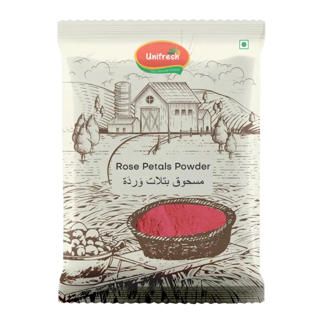 Buy Unifresh Rose Petal Powder India 100g - SPIROINUN100L1 Online in ...